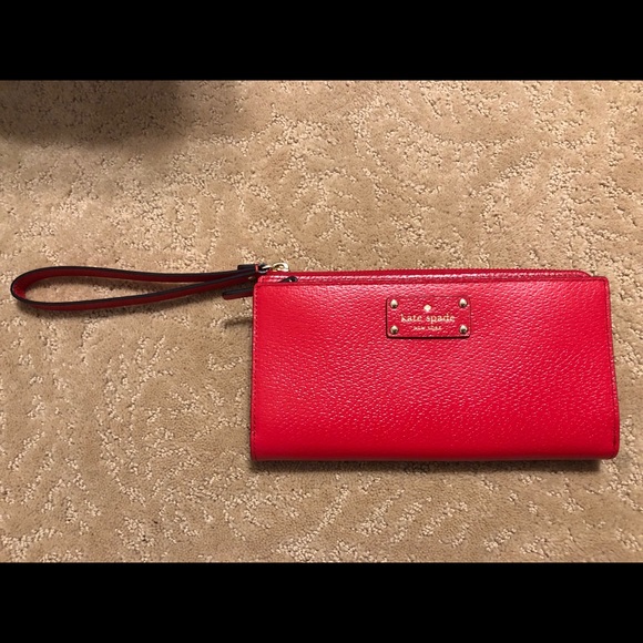 kate spade | Bags | Nwt Red Kate Spade Wallet Holds Smartphone | Poshmark
